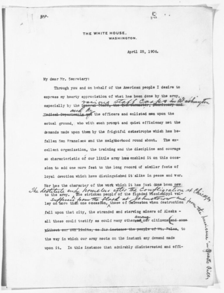 Library of Congress Manuscript Division | - Theodore Roosevelt Center